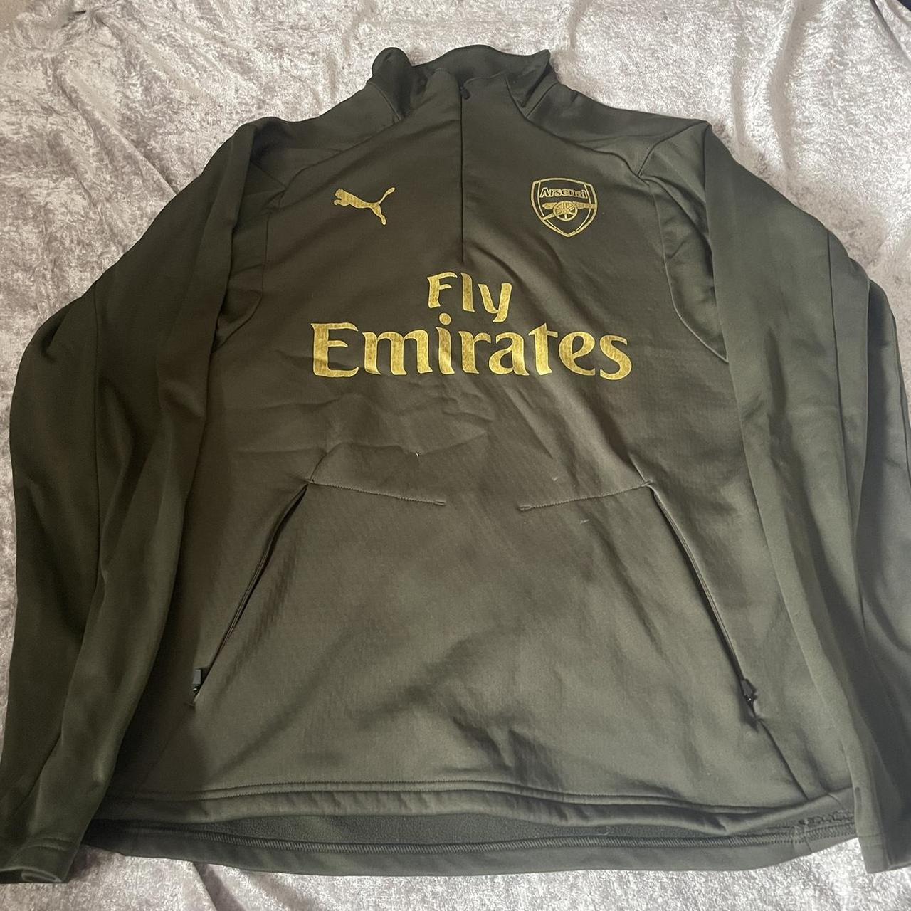 Arsenal training jumper with pockets #football... - Depop