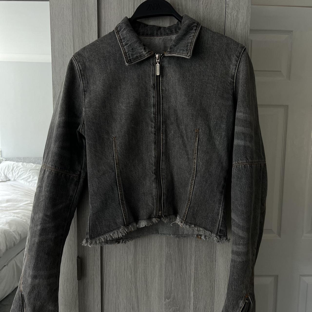 WEEKDAY grey denim jacket. Only worn once, perfect... - Depop