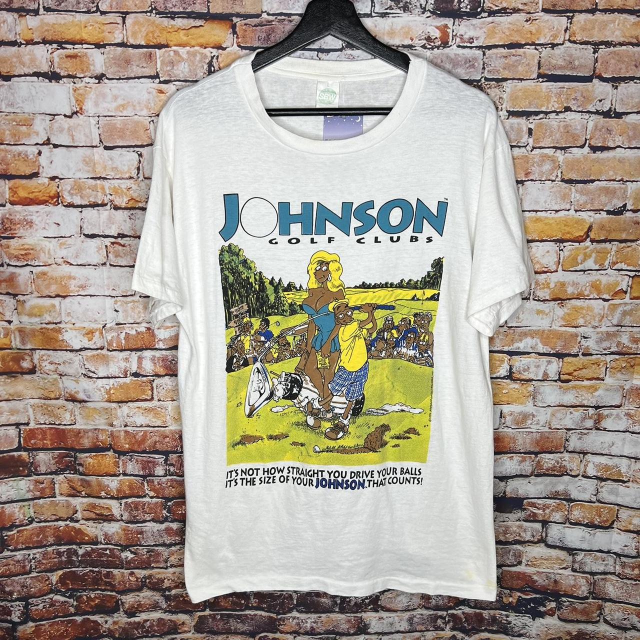 Vintage Big Johnson Golf Club 1994 Funny T Shirt... - Depop