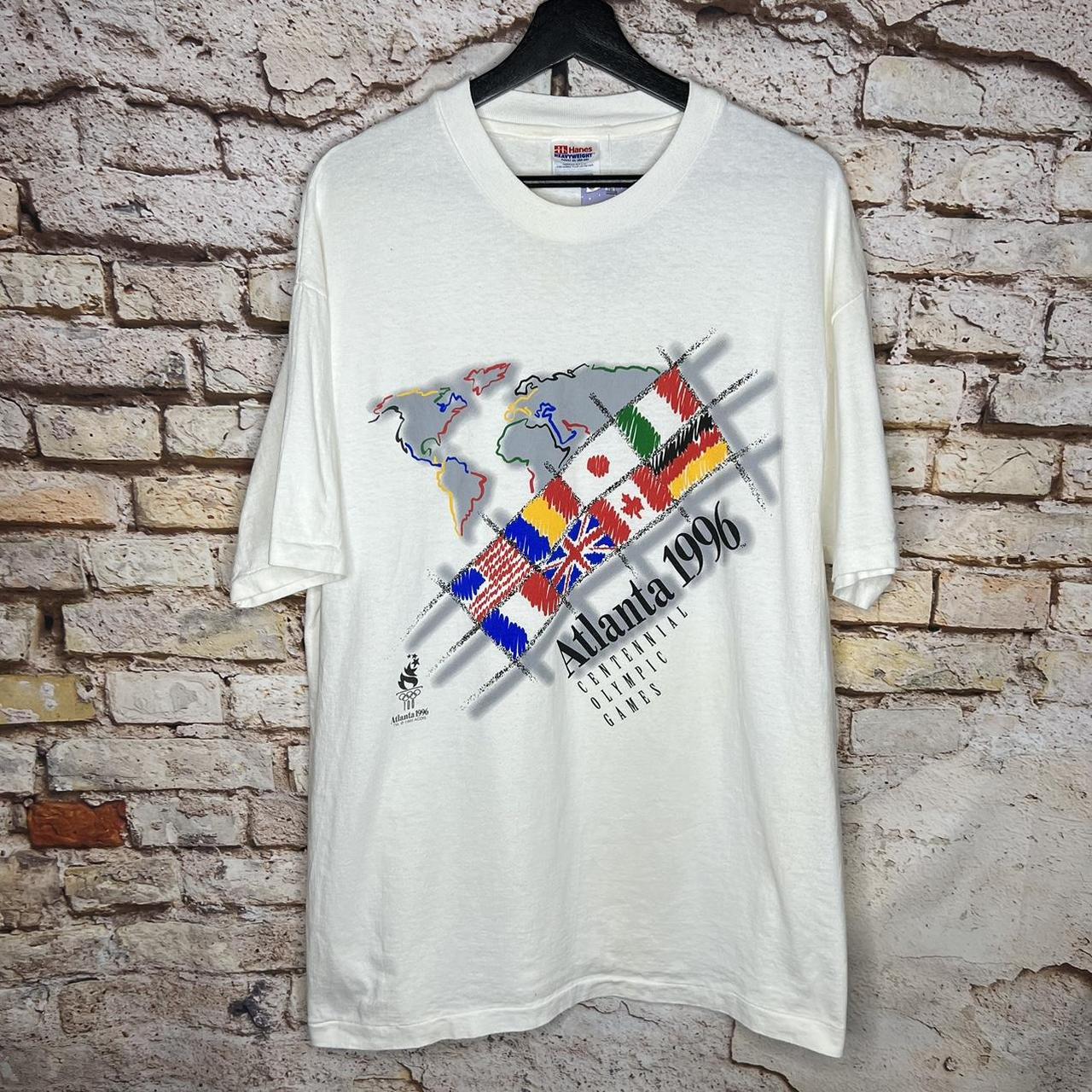 Vintage Atlanta Olympics 1996 Flags T Shirt... | Depop