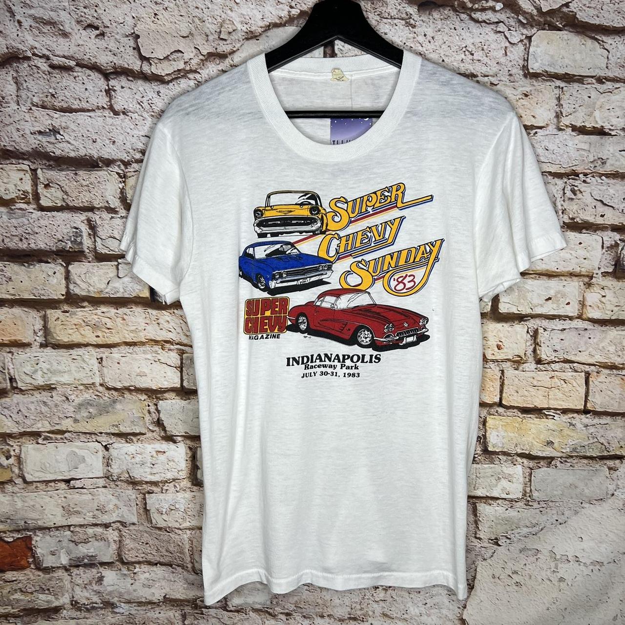 Vintage Super Chevy Sunday 1983 Racing T Shirt... - Depop