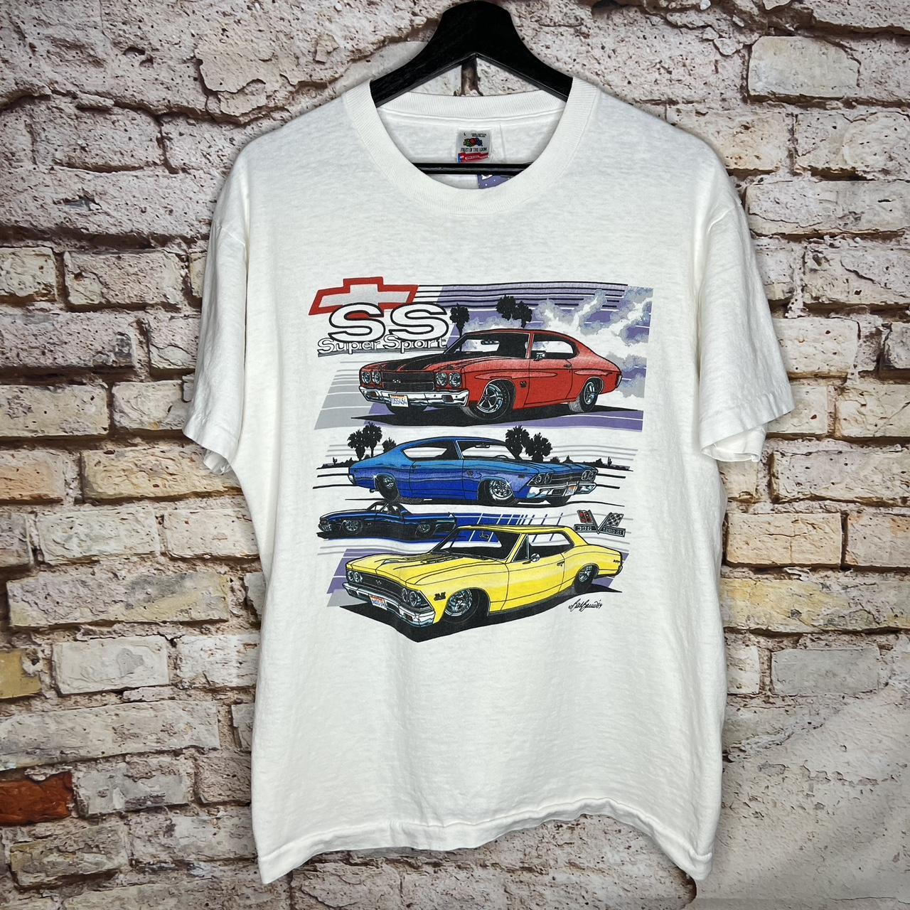 Vintage Chevy SS Super Sport 1989 Muscle Car T Shirt... - Depop