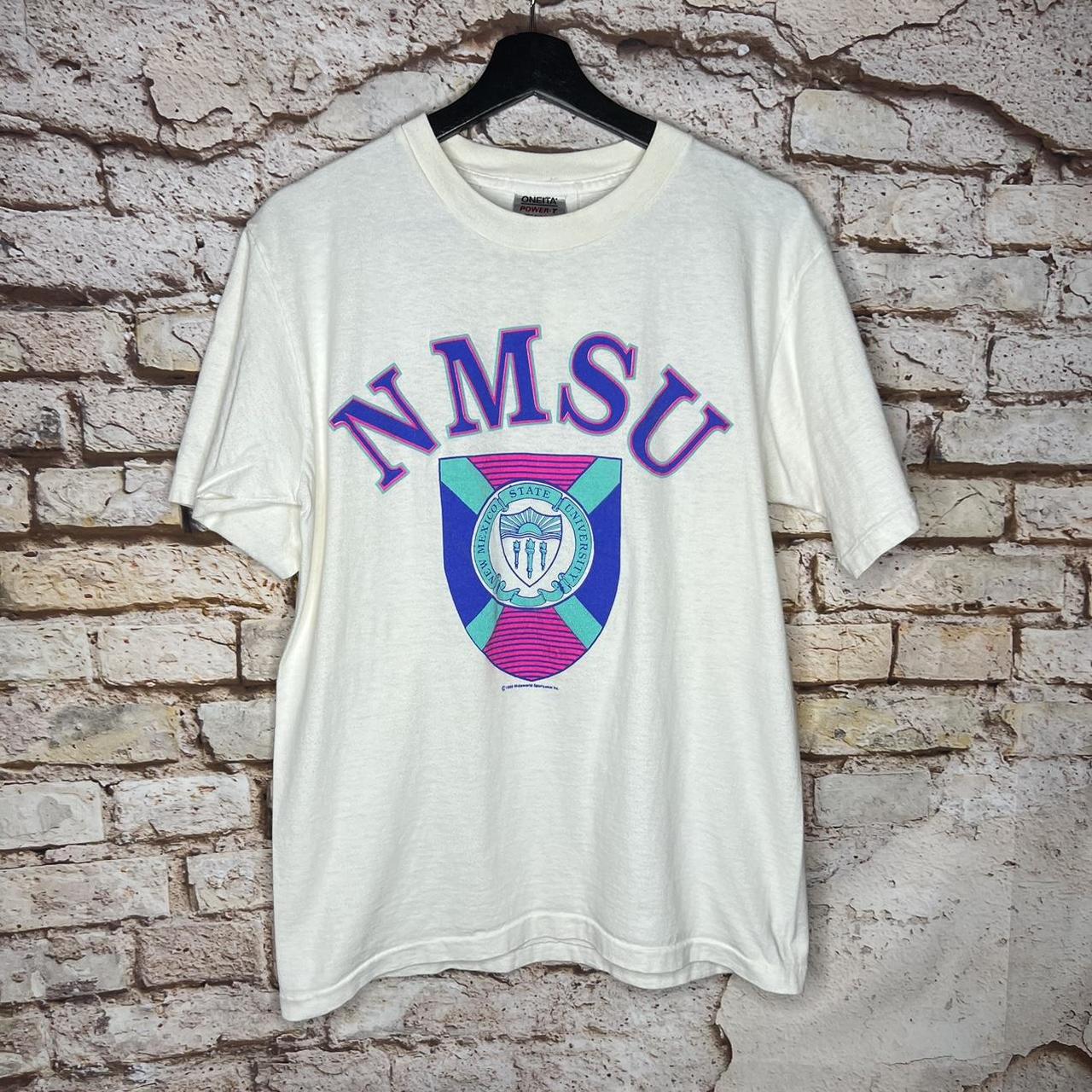 Vintage New Mexico State University Shirt 90s Size:... - Depop