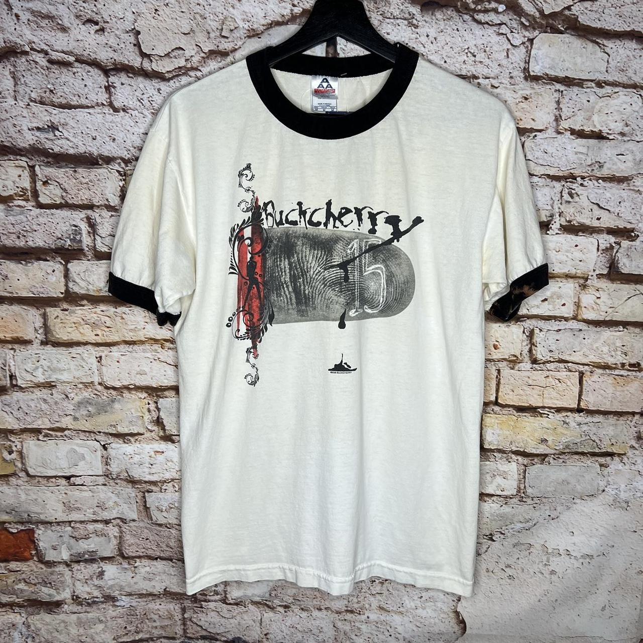 Vintage Buckcherry 2006 Band Ringer T Shirt... - Depop