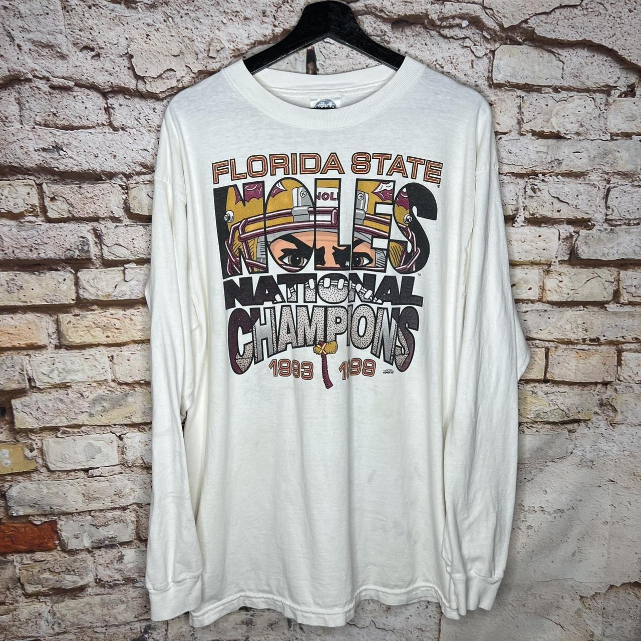 Vintage FSU Seminoles Football 1999 Champions... - Depop