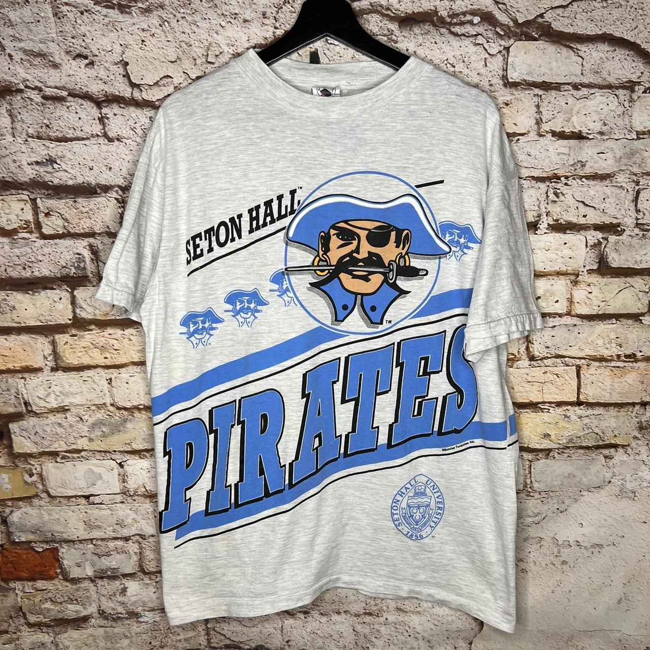 Vintage Seton Hall Pirates Collegiate T Shirt... - Depop