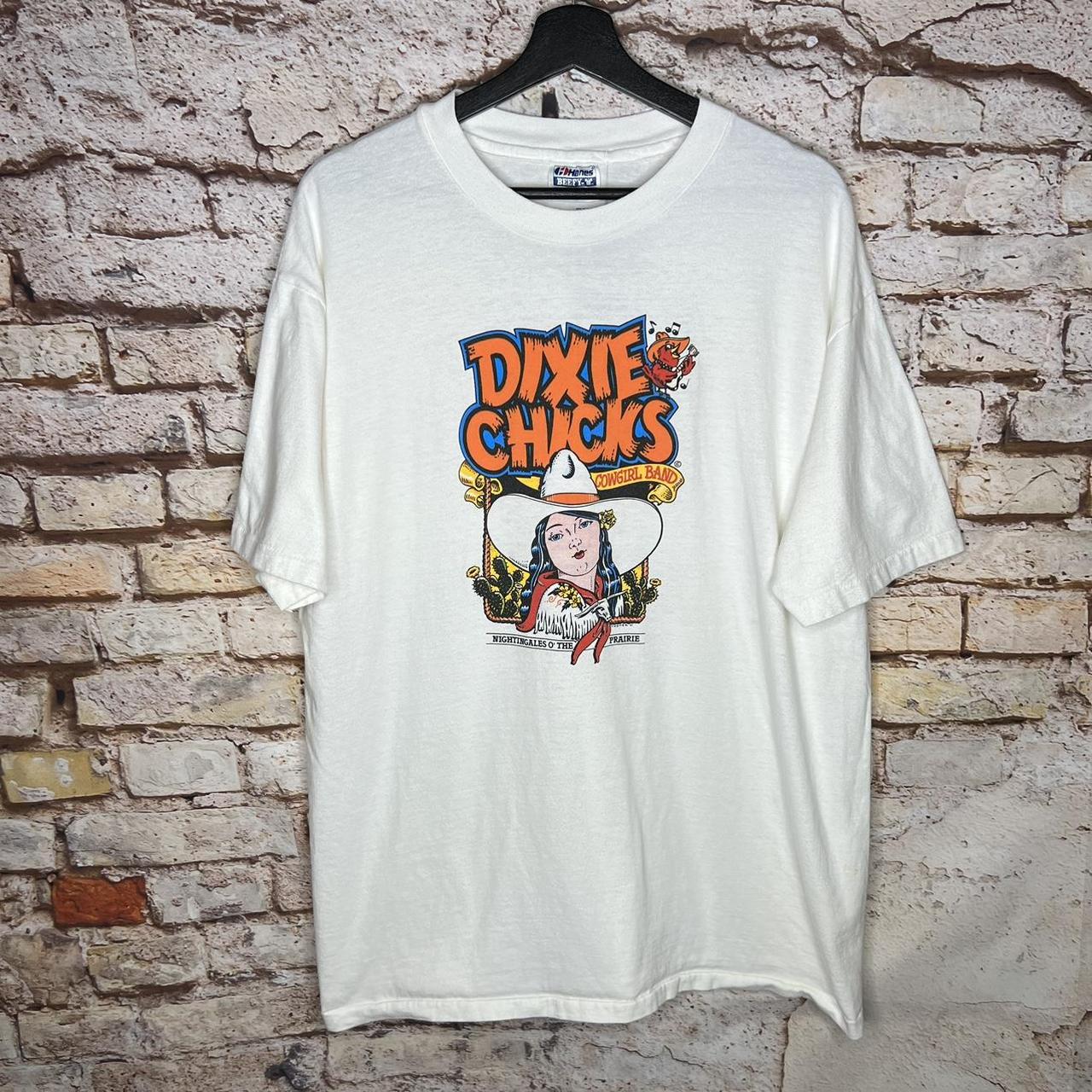 Vintage Dixie Chicks Cowgirl Band T Shirt 80s Size:... - Depop