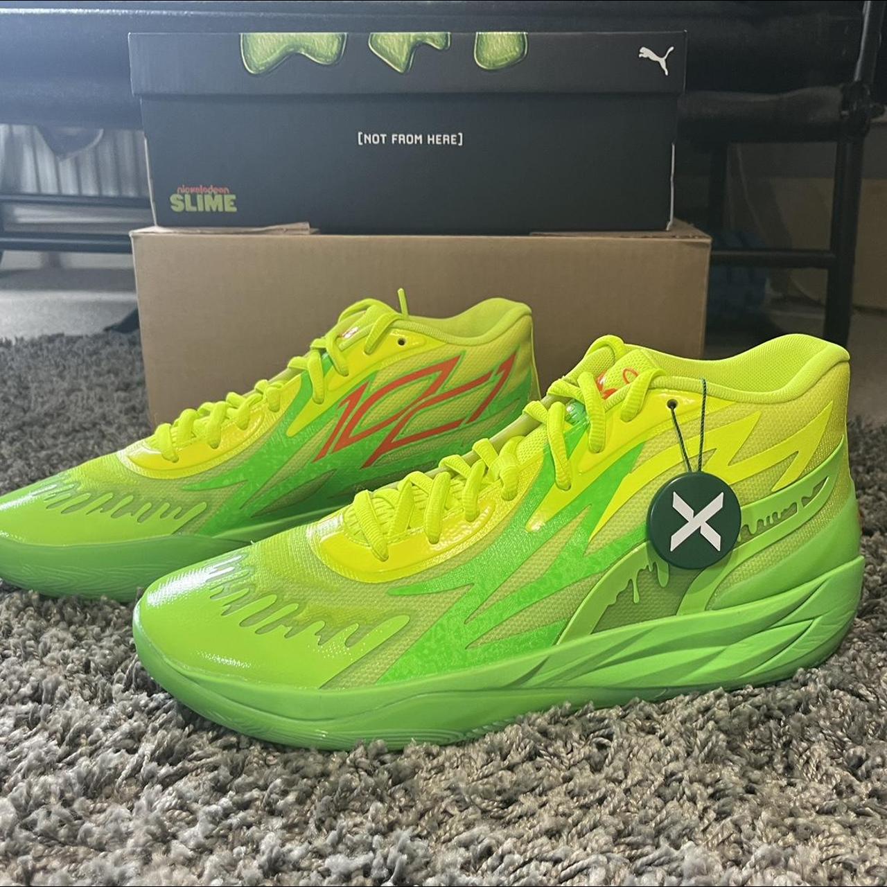 Puma MB.02 Nickelodeon Slime UK size 11 bought from... - Depop