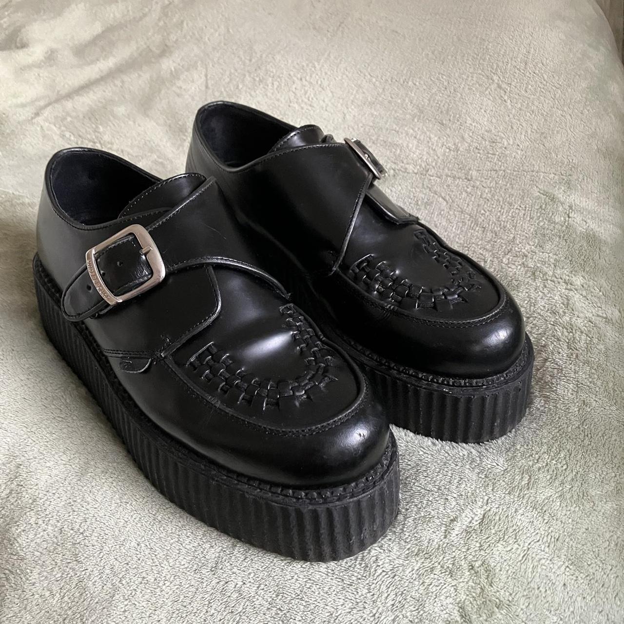 underground england double sole real leather buckle... - Depop