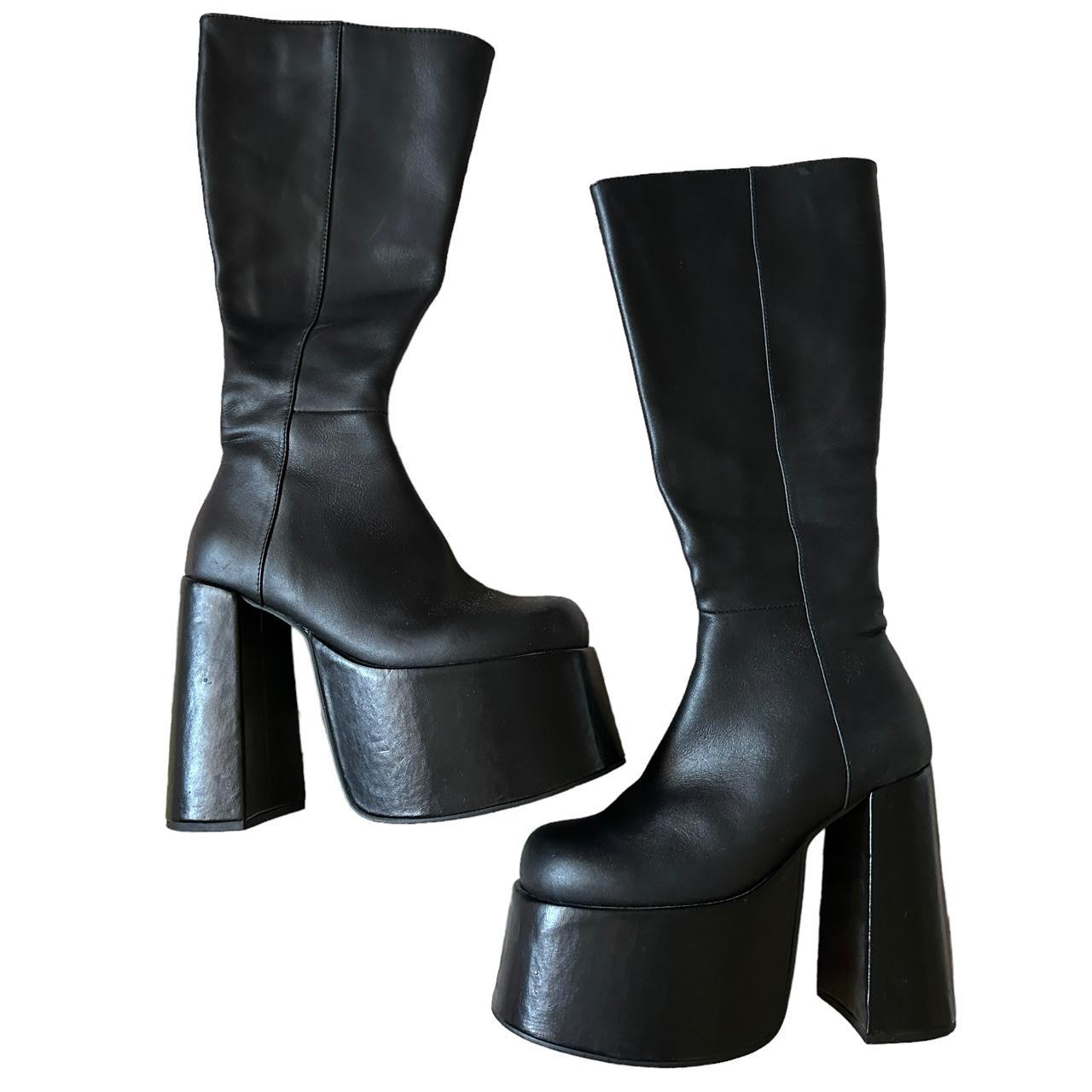 unif crypto boots size 6 lightly worn. cutest super... - Depop