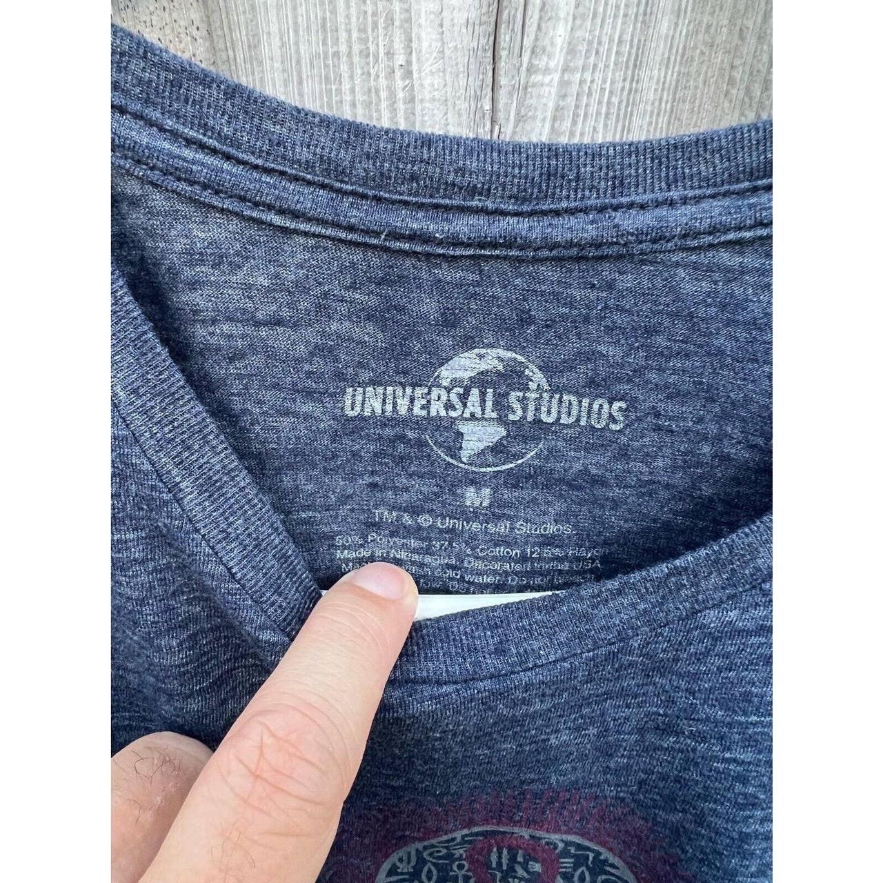 The Mummy The Ride Universal Studios T-Shirt Blue... - Depop