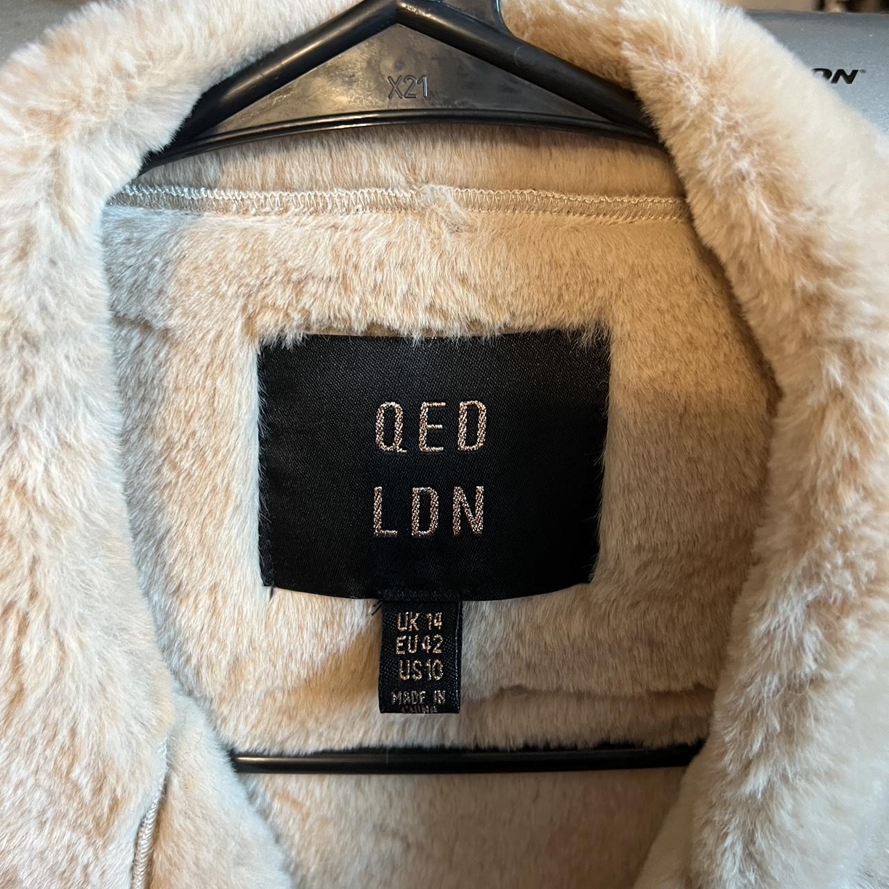 QED LONDON SUPER SOFT faux fur button up... - Depop