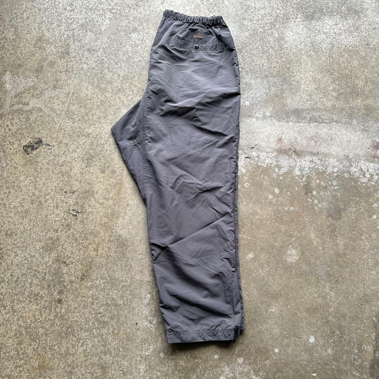 Vintage Nike ACG Baggy Sweatpants Mens Large Grey... - Depop
