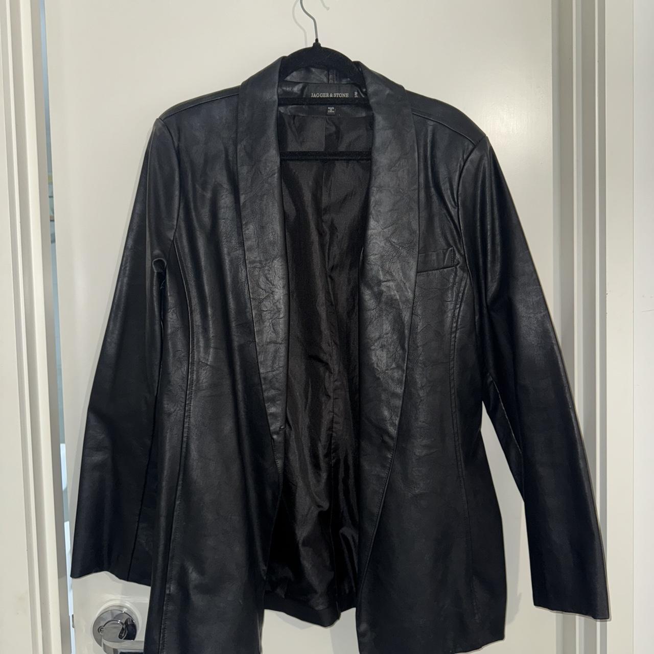 Jagger and stone leather jacket size S/M | Depop
