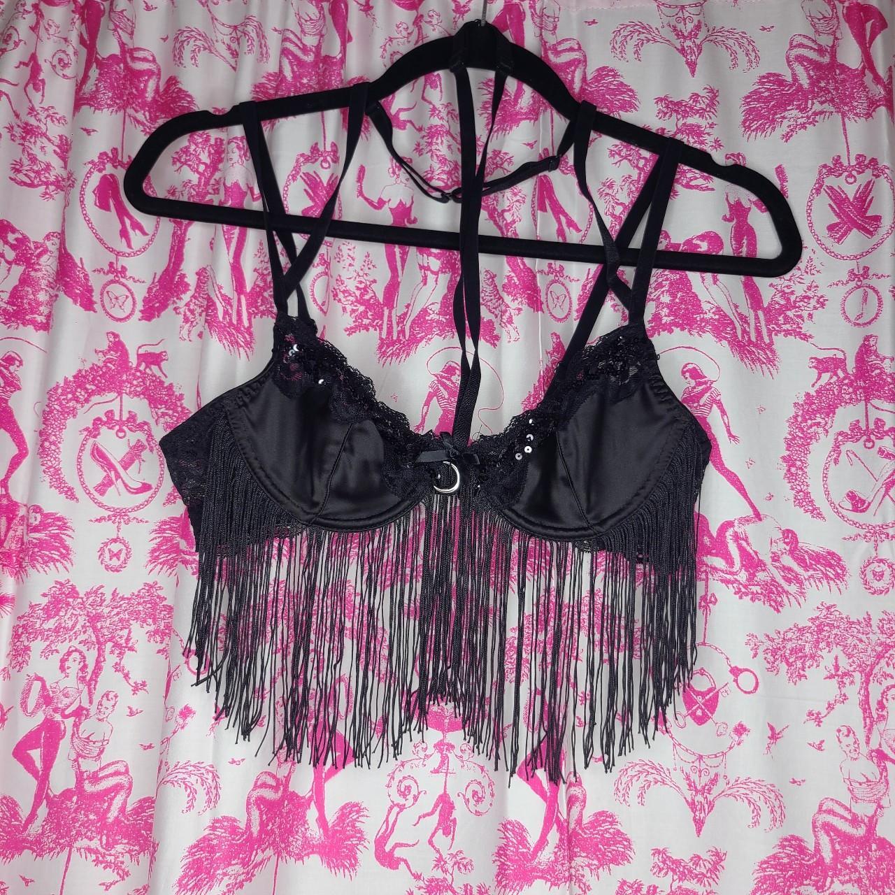 Super strappy killstar fringe bra. So cute and... - Depop