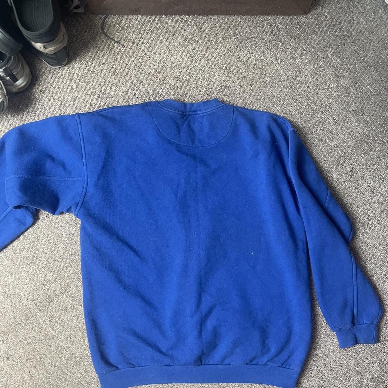 Blue FUBU crew neck. Label says xxL but fits like a... - Depop