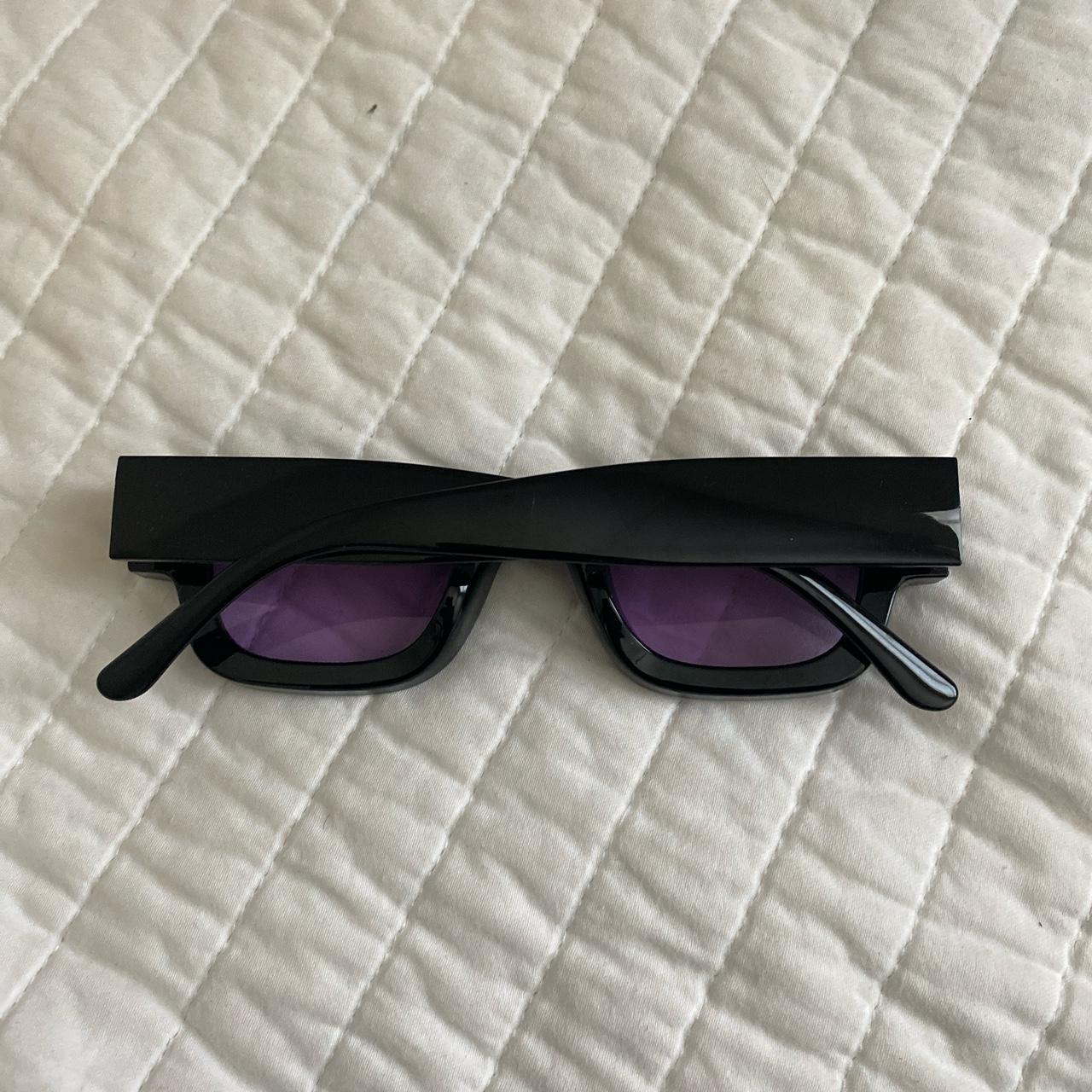 Purple tinted square sunnies. Similar to apollo... - Depop