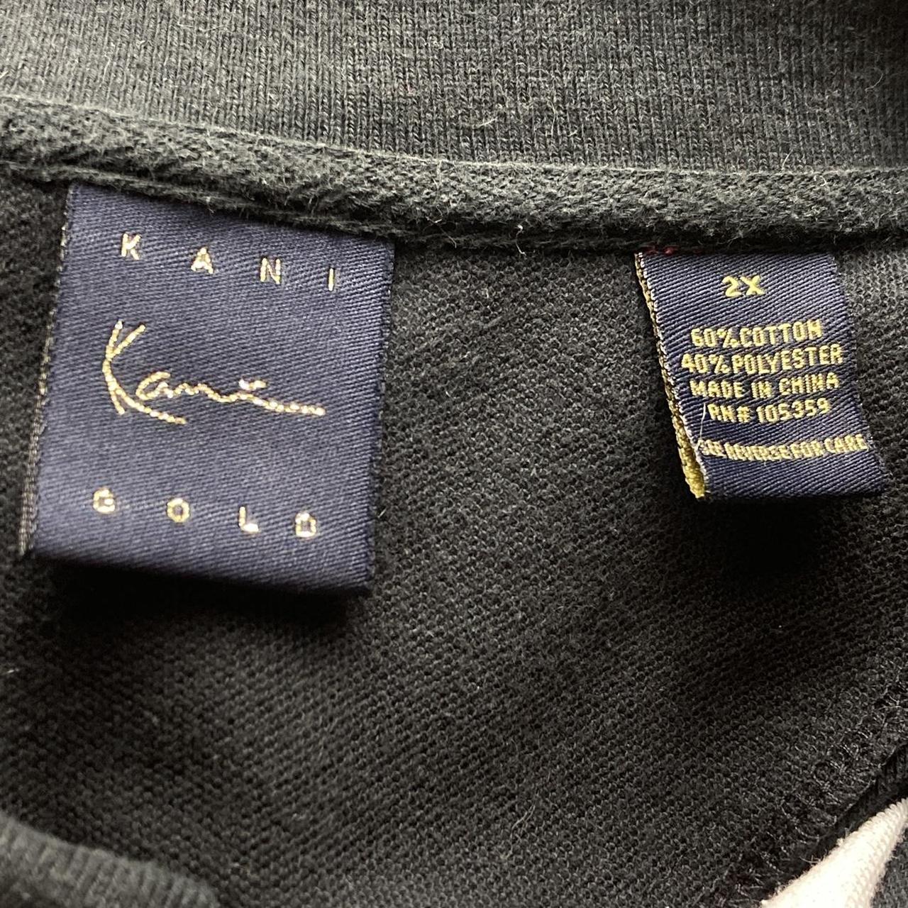 Y2K Karl Kani 'Gold' Retro Striped Polo • OG Piece ️... - Depop