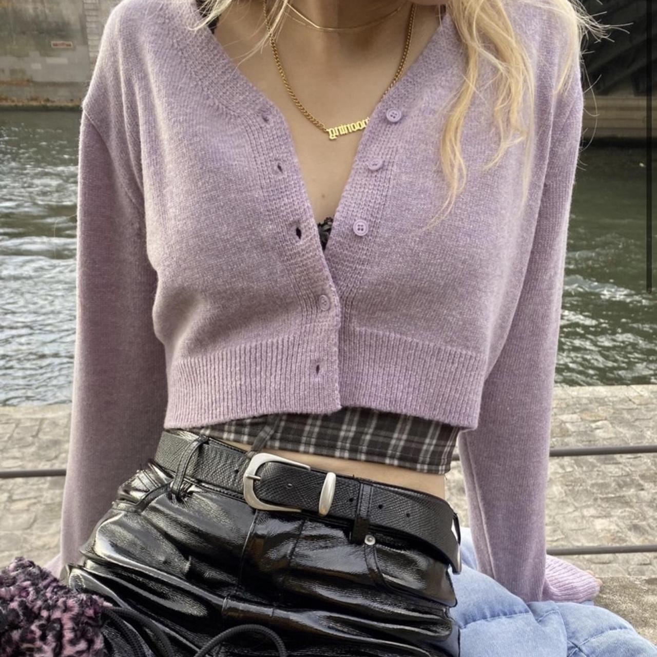 Women's Purple Cardigan | Depop