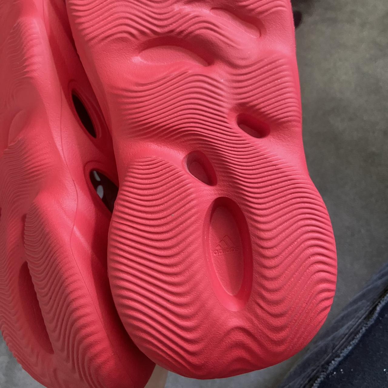 ADIDAS YEEZY FOAM RUNNERS in Vermillion Red SIZE... - Depop