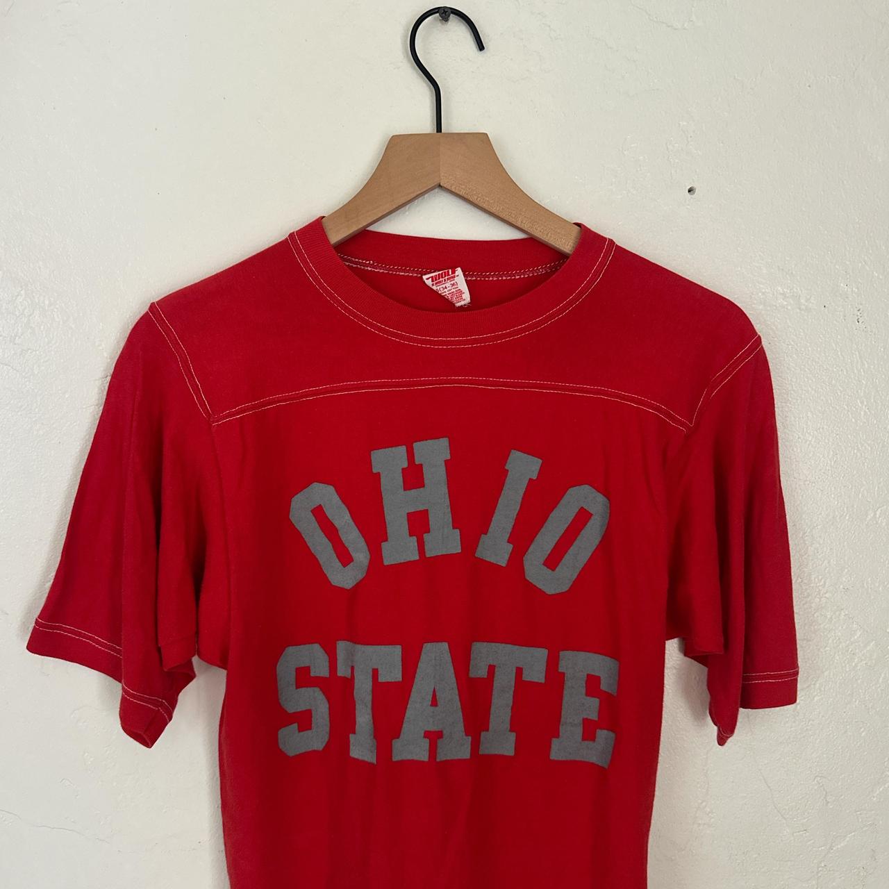 vintage 80s Ohio State Buckeyes jersey tagged size... | Depop