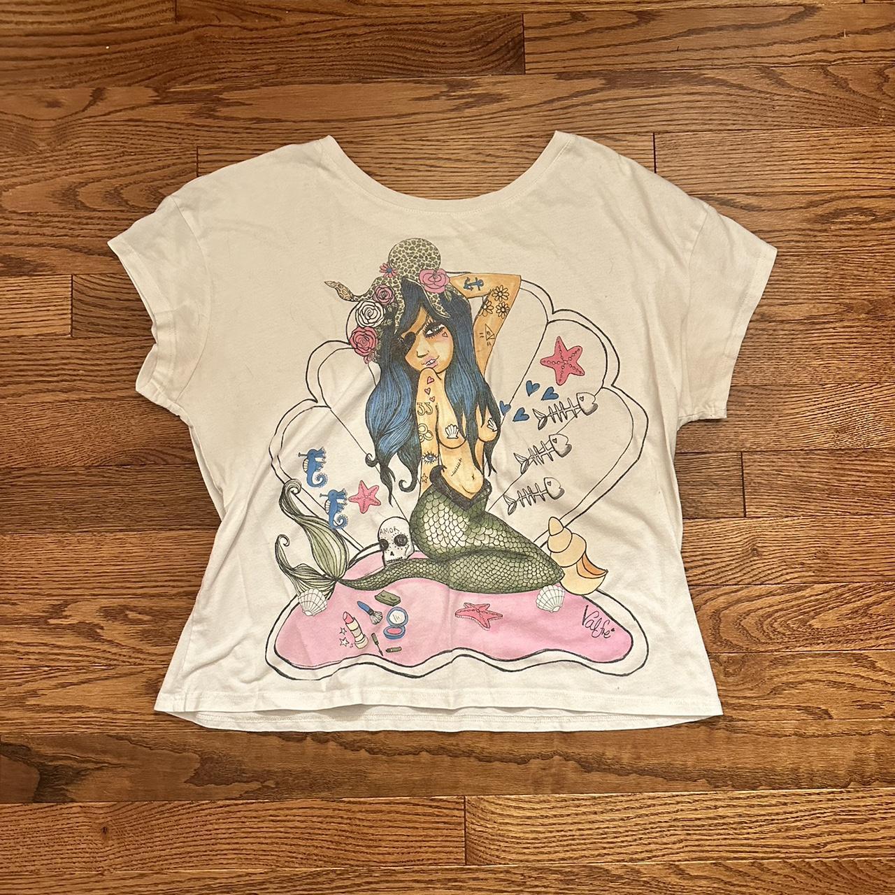 🧜🏼‍♀️ Valfré Mermaid T-Shirt 🧜🏼‍♀️ - Size L - Fair Used... - Depop
