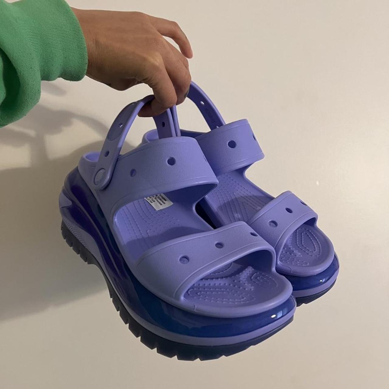 Crocs Women's Purple Sandals | Depop