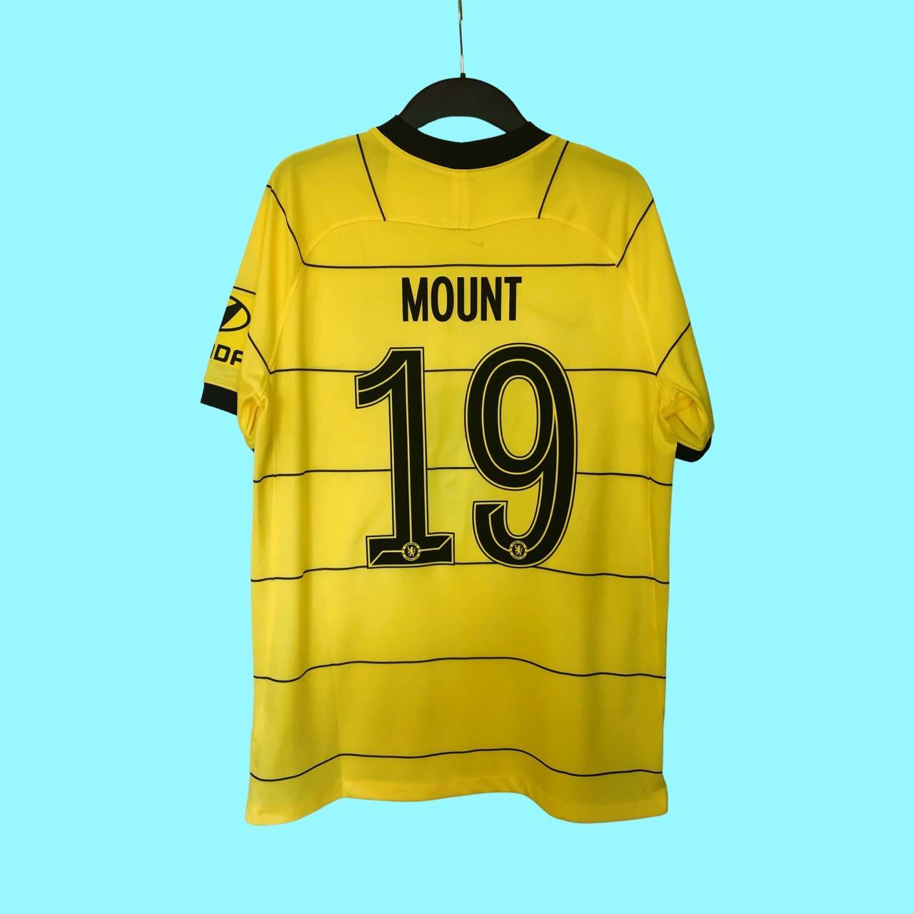 Chelsea Mount #19 Away Shirt 2021-2022 CWC Patches... - Depop