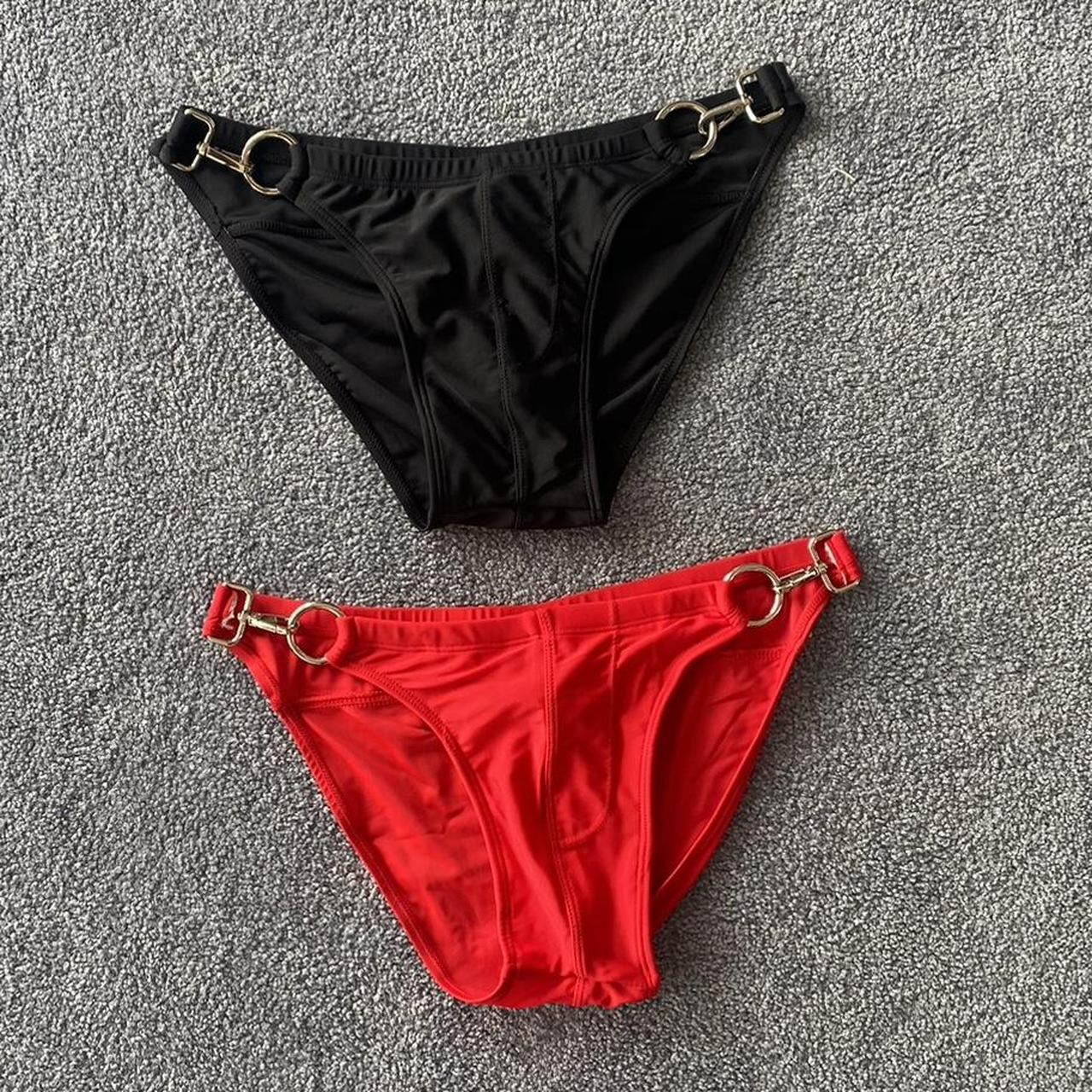 Sexy men’s swim suits with metal buckles Supposed to... - Depop