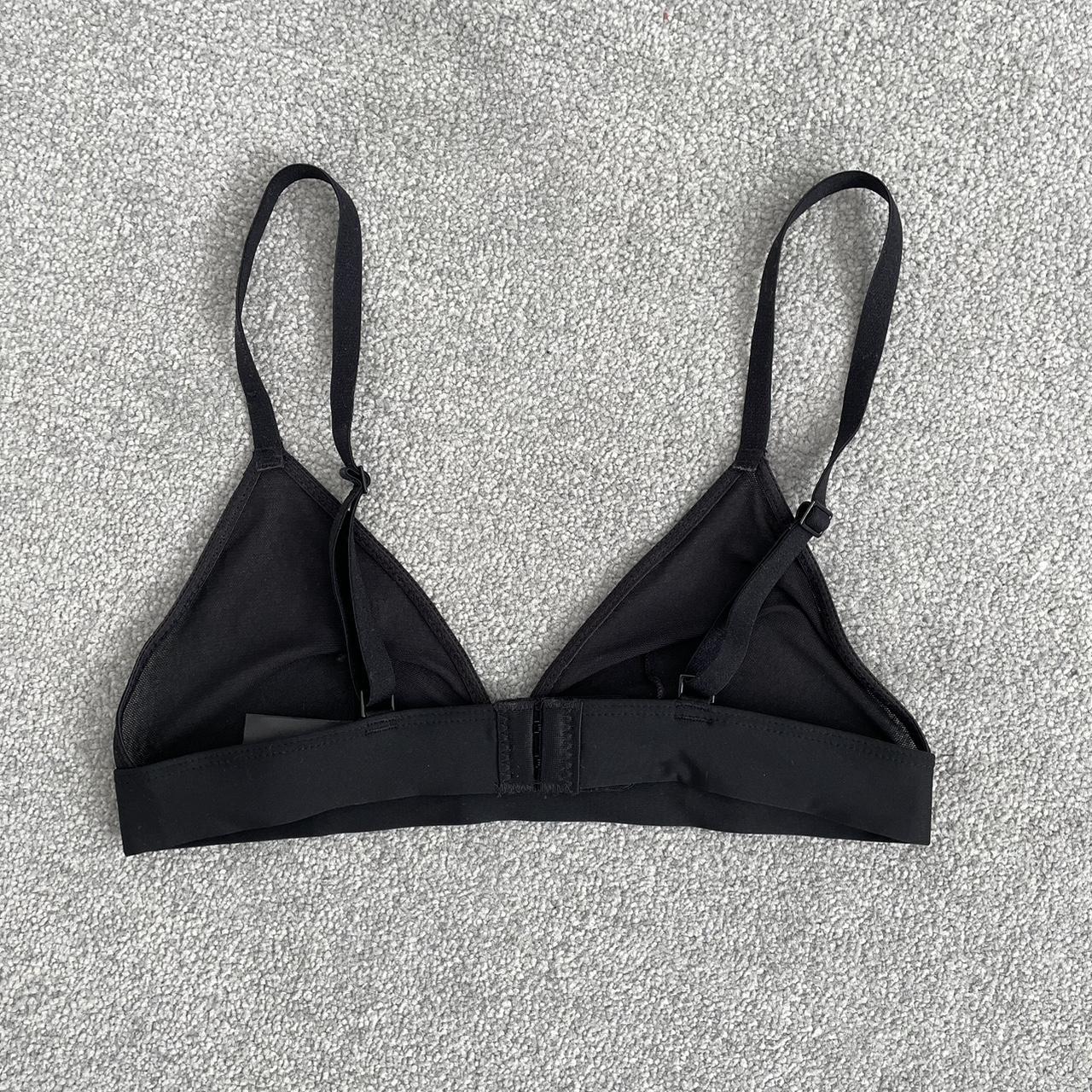 Primark black sheer mesh bralette Size XS Never... - Depop