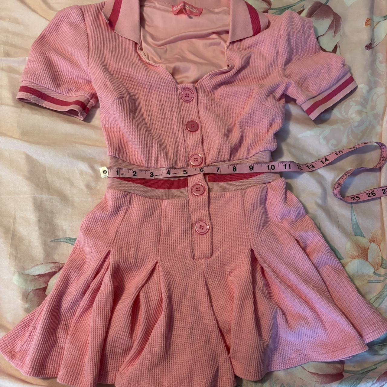 Dollskill Sugar thrillz pink barbie romper. Worn... - Depop