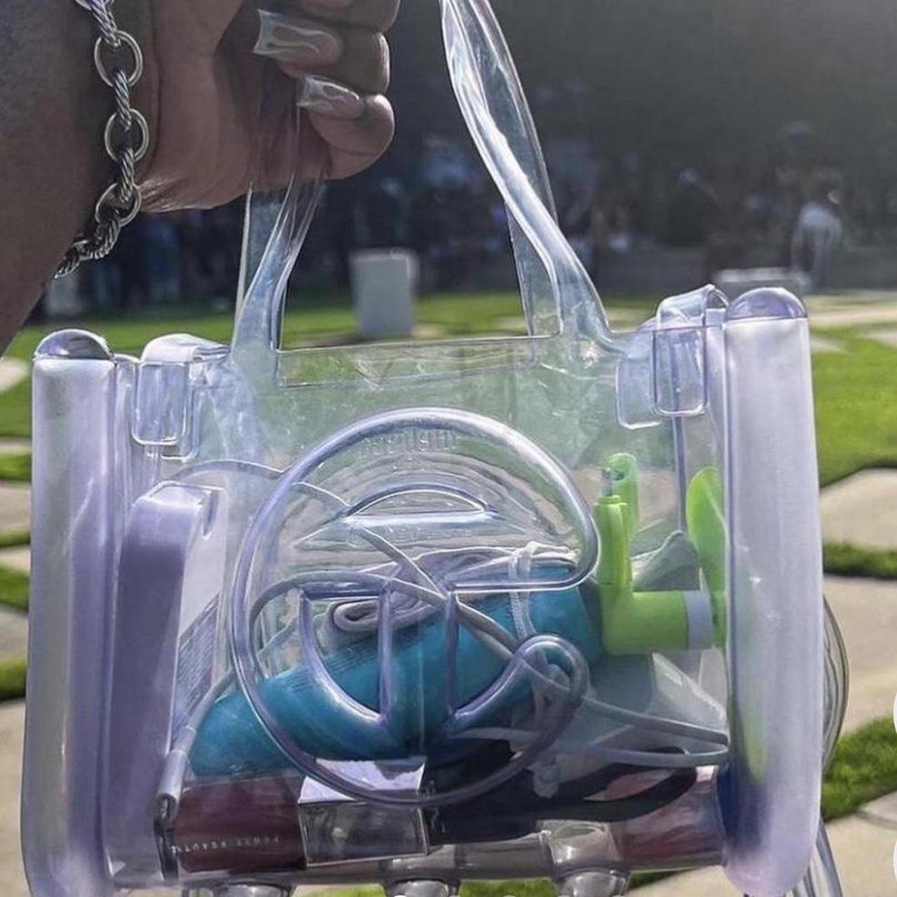 Mini telfar bag - clear TelfarxMelissa collab... - Depop