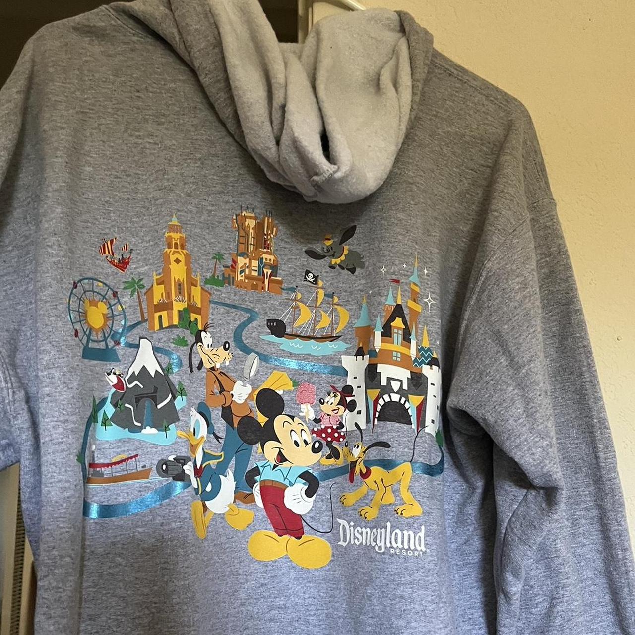 disneyland grey zip up 🐭 love this but i have sm... - Depop