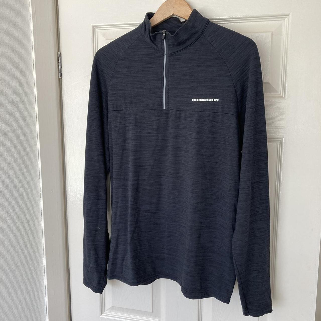 Navy dri fit style gym top Never worn Like tech... | Depop