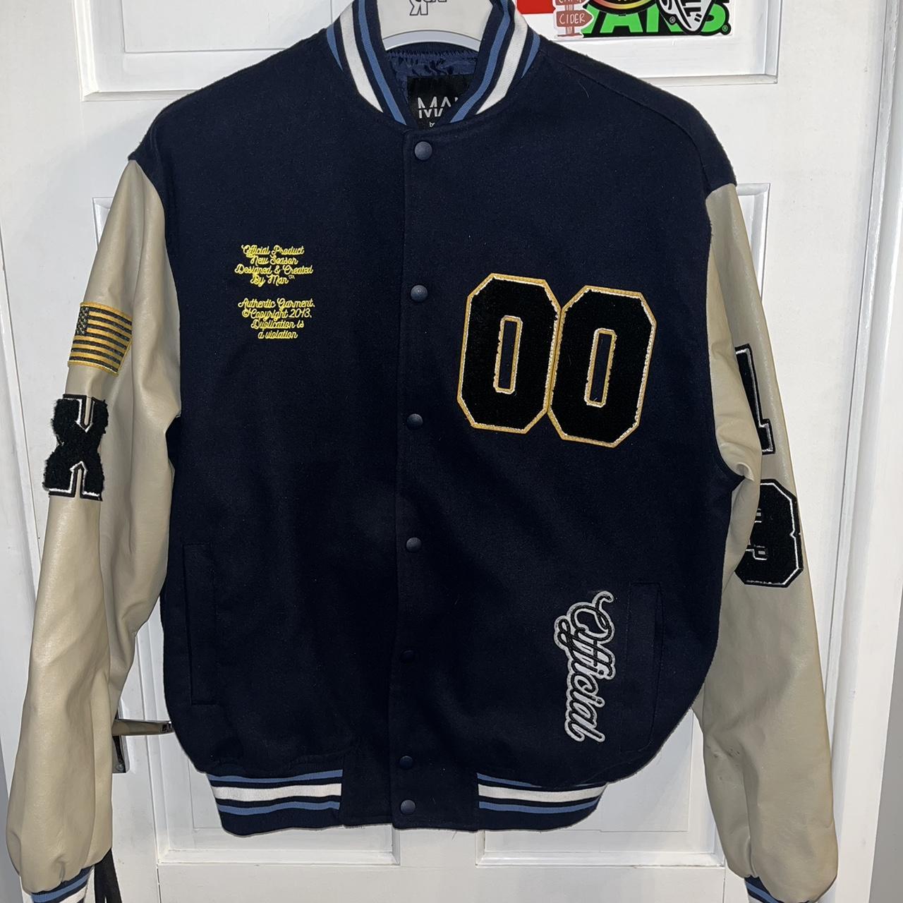 Boohoo man varsity jacket Hardly worn no signs of... - Depop