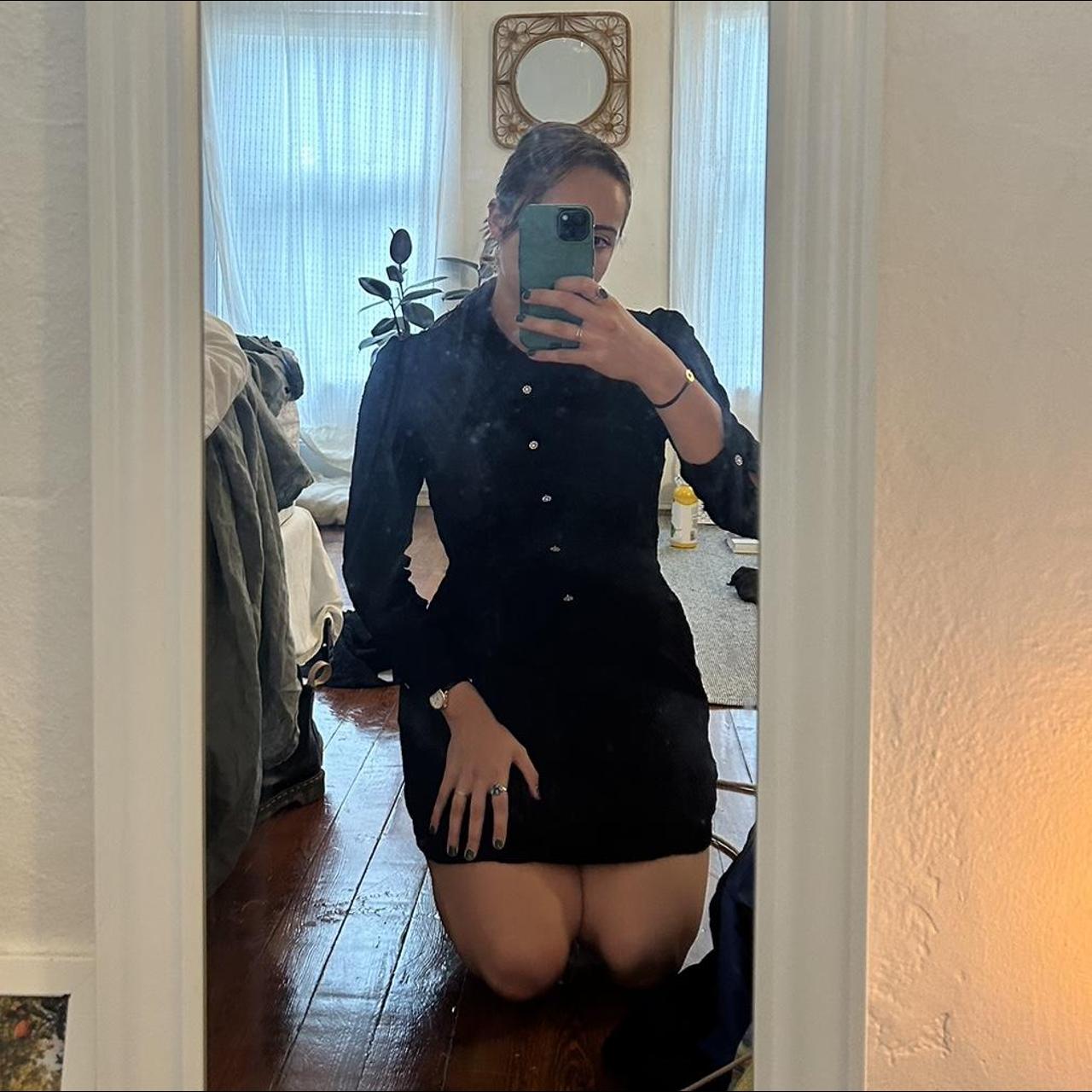 zara wednesday style romper gorgeous black lace... - Depop