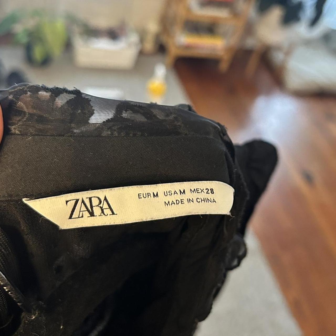 zara wednesday style romper gorgeous black lace... - Depop