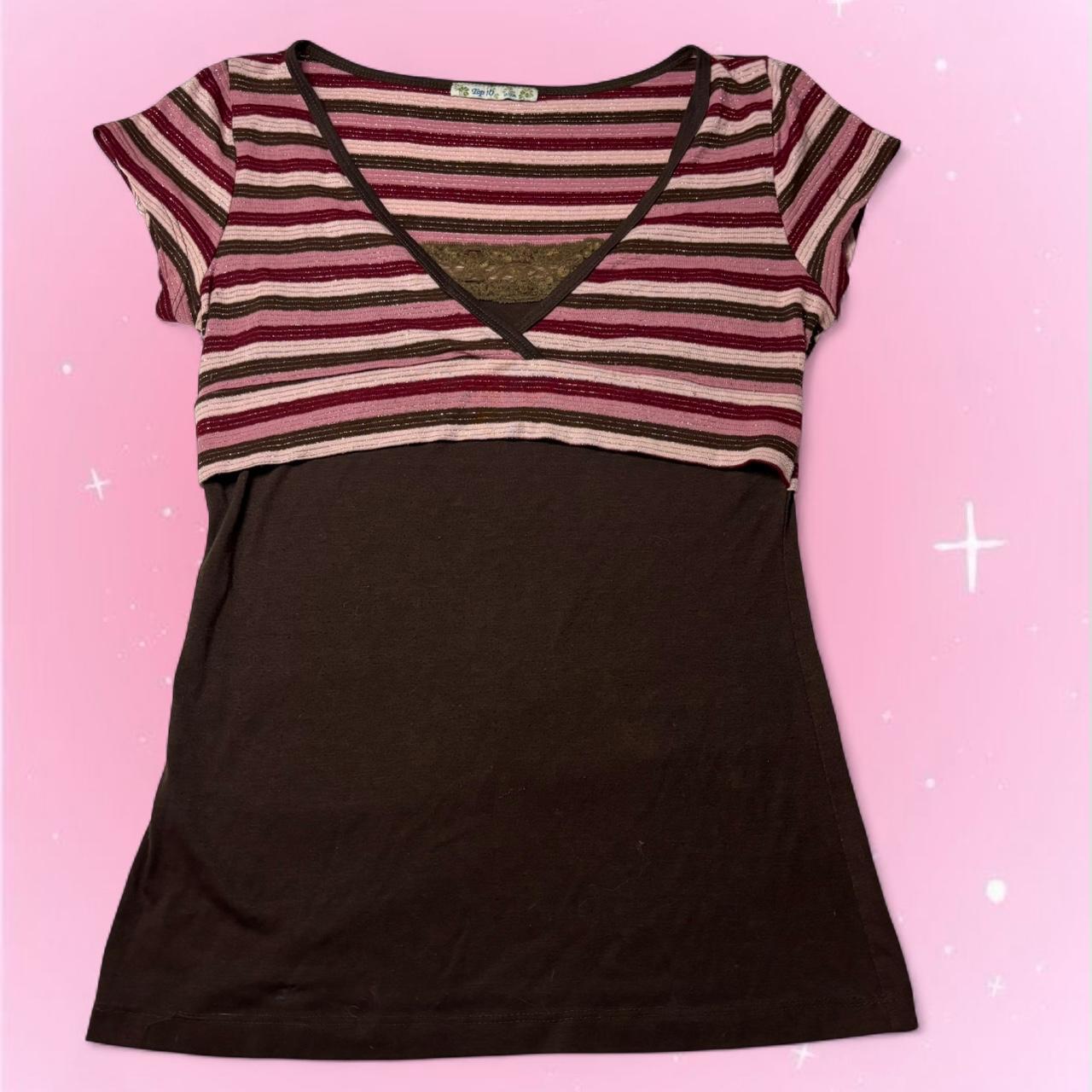 Y2k early 2000s made in usa top tank top layer... | Depop