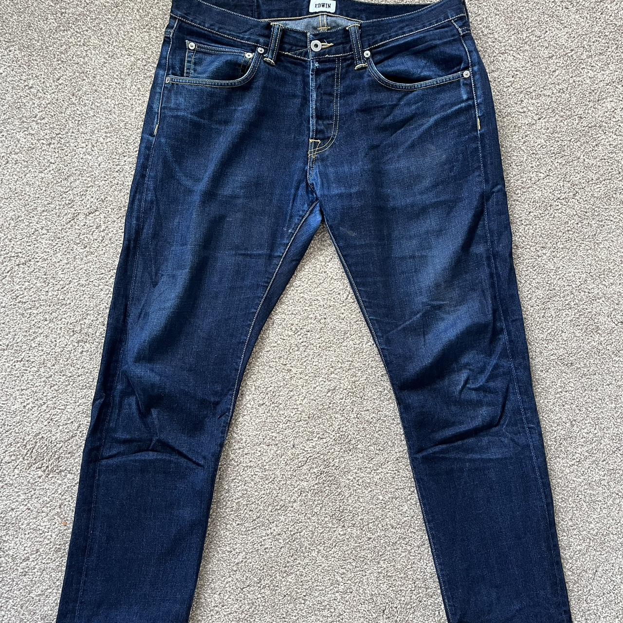 Edwin ED-55 Regular Tapered Jeans Size 34 x 32 Few... - Depop