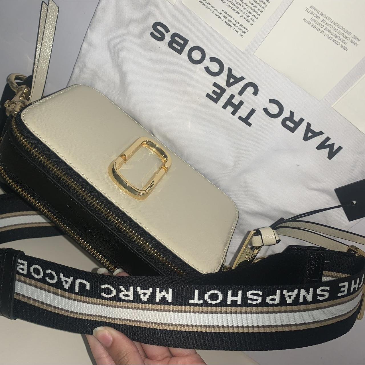 Cream Marc jacobs snapshot bag, brand new with tags... - Depop