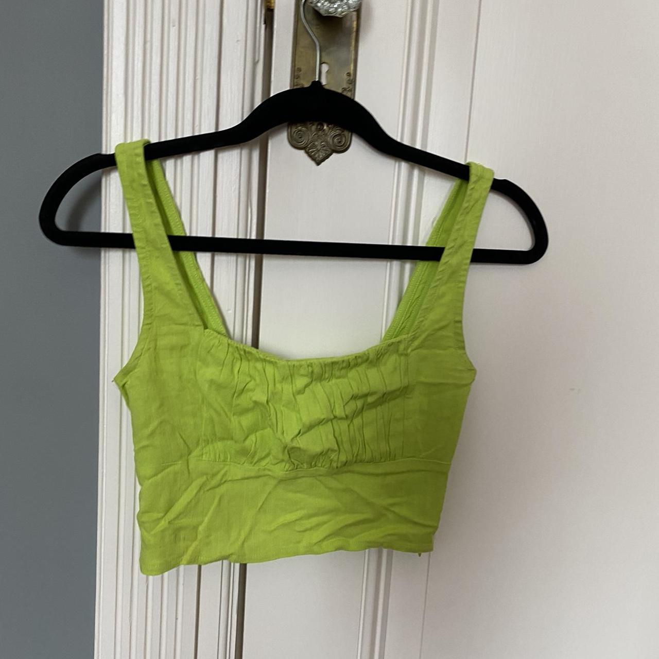 neon green going out top - Depop