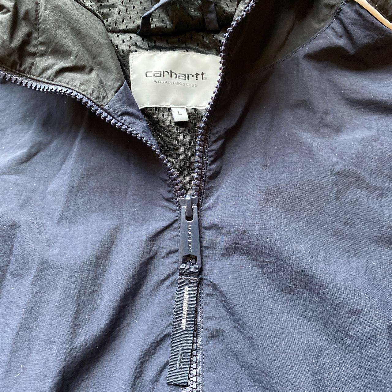 Carhartt pullover raincoat with front pocket and... - Depop
