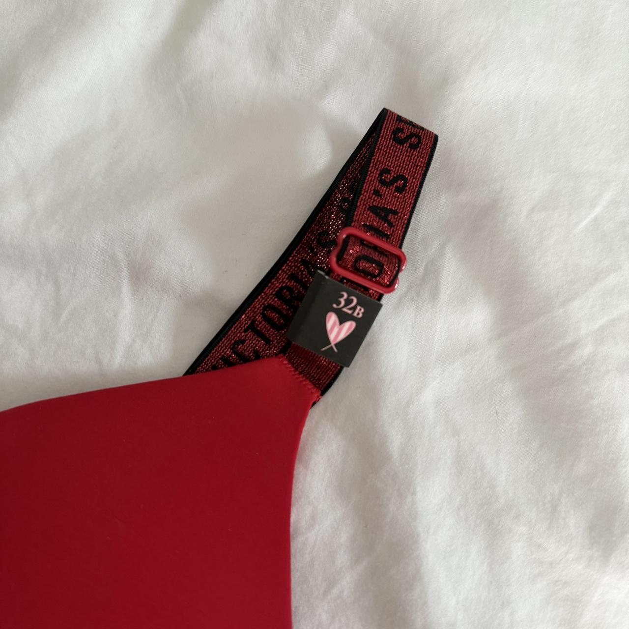 red seamless bra from victoria secret ️ brand new |... | Depop