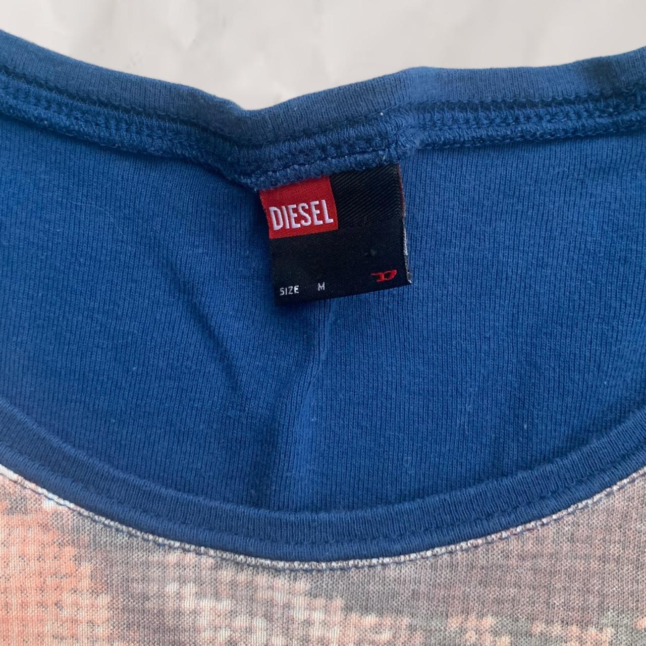 Y2K vintage Diesel long sleeve top Insane art... - Depop