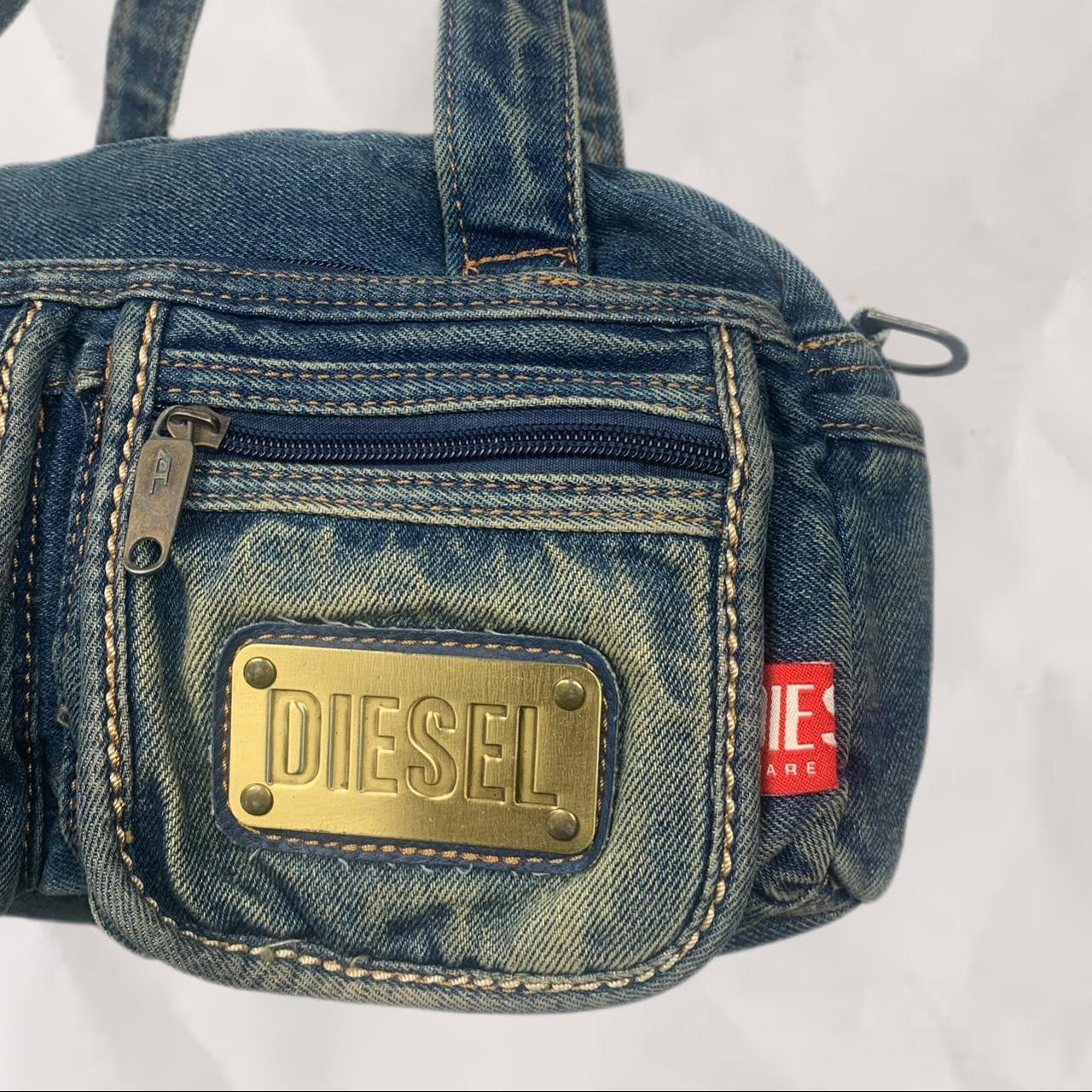 Vintage Diesel denim utility bag Diesel distressed... - Depop