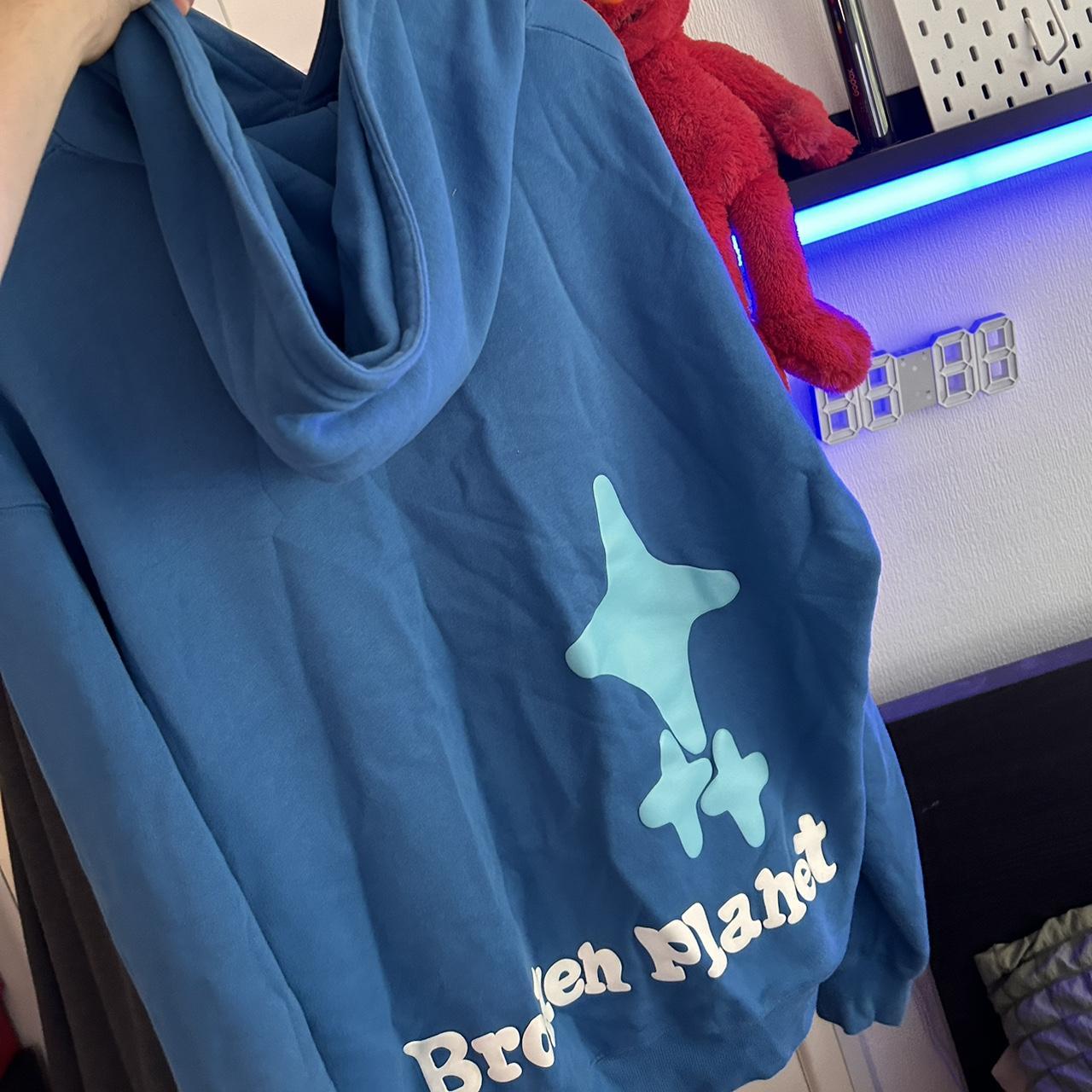 Broken planet blue hoddie Size xl 5⭐️seller... - Depop