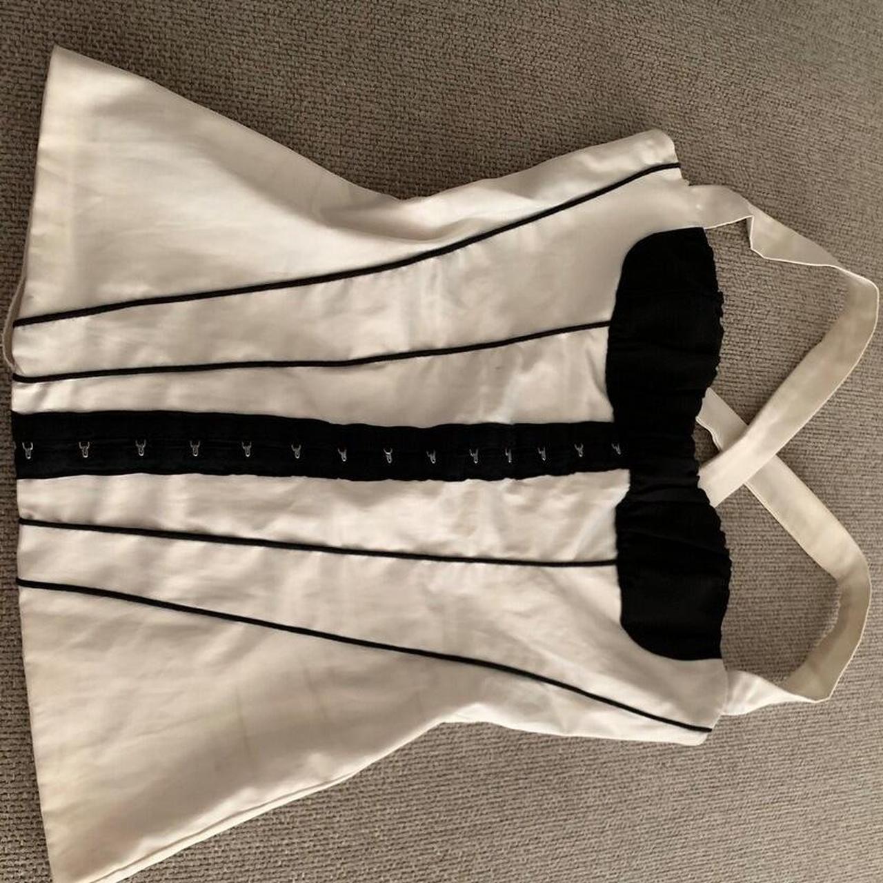 Vintage 00s Jane Norman Ruched Corset Zipper... - Depop