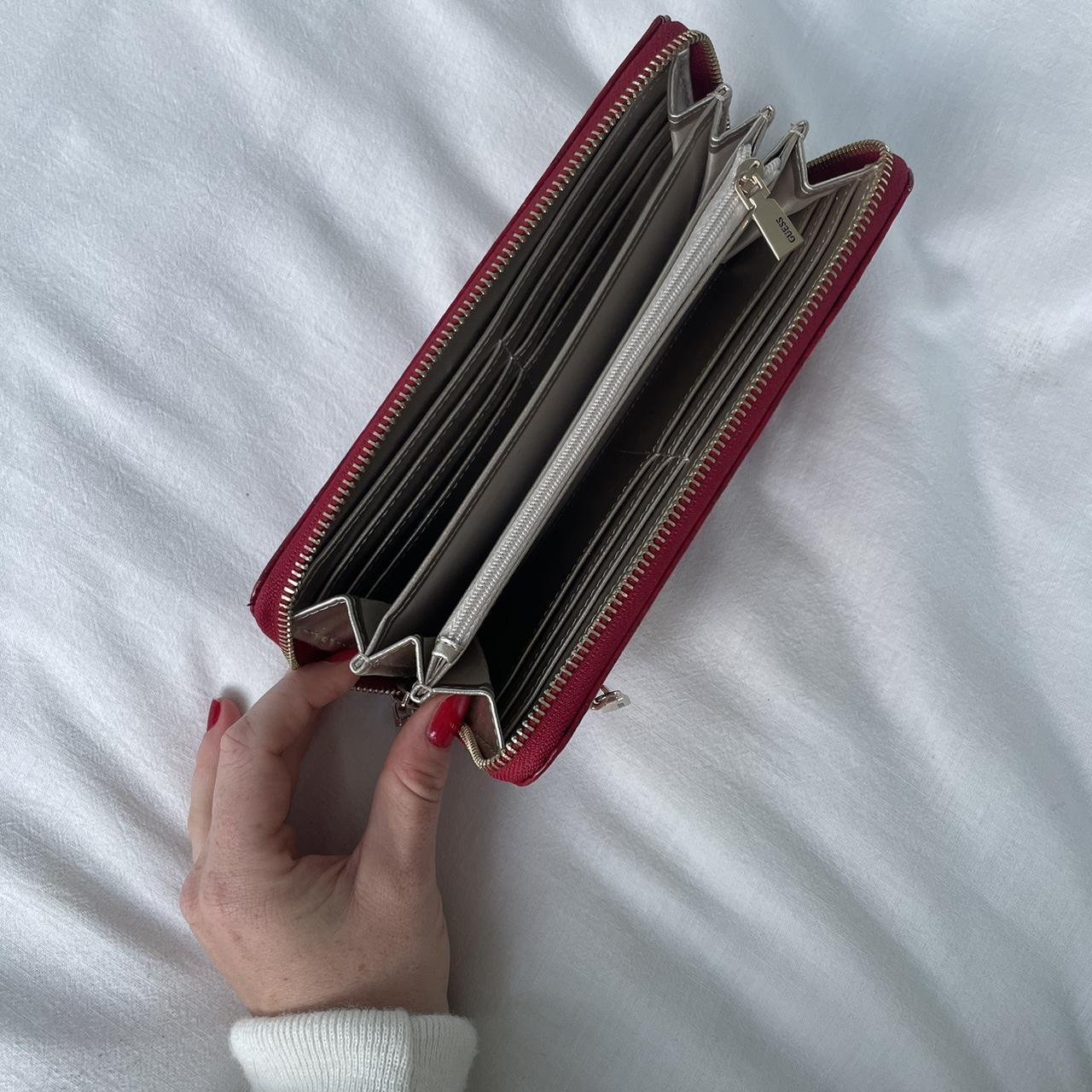 Red crocodile Guess wallet - Depop