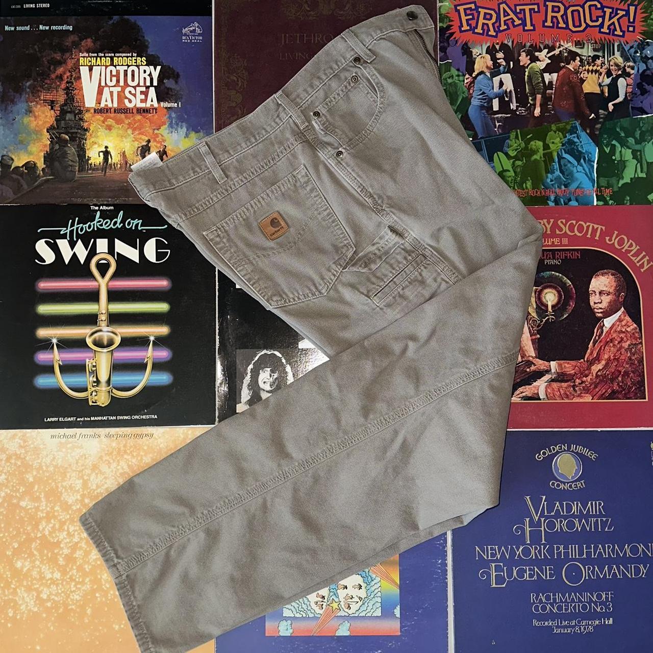 Tan Carhartt loose fit work pants size 36 waist, 36... - Depop