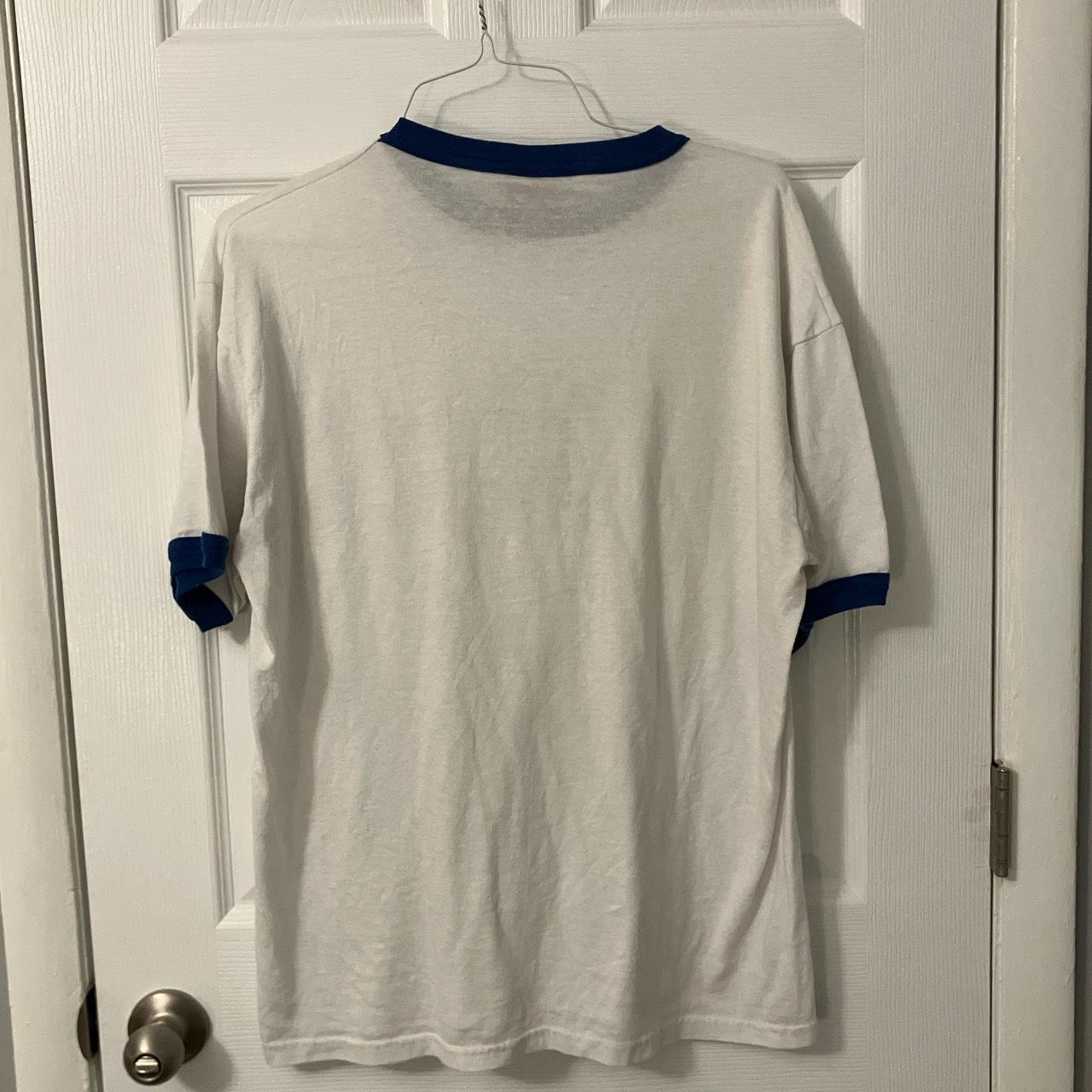 Happy99 ringer tee in XL. Small stain on front... - Depop